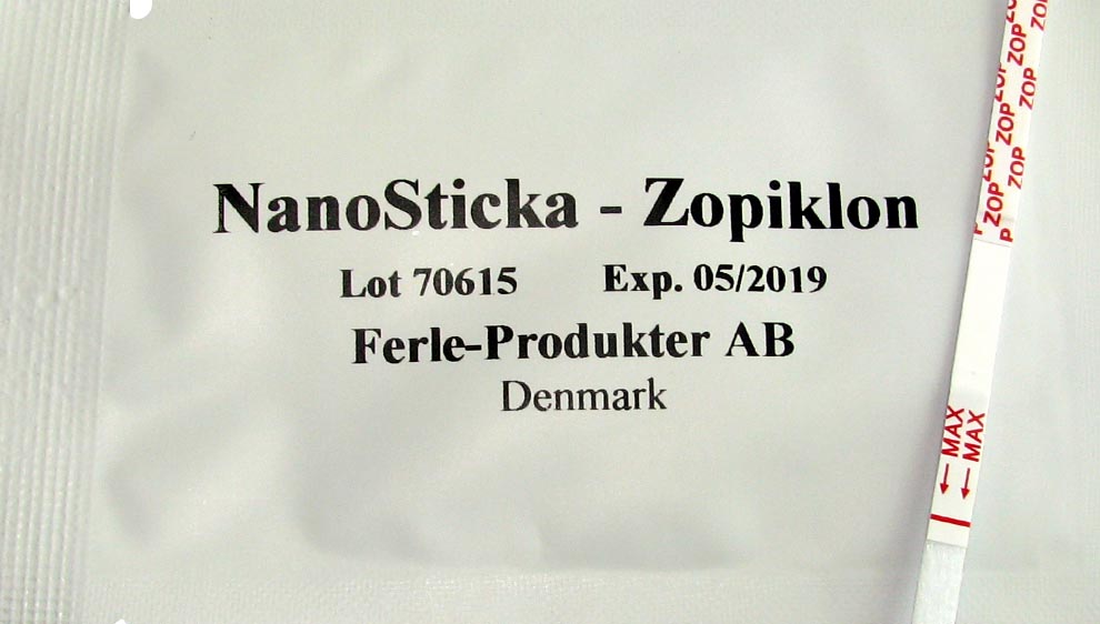 Urintest for Zopiklon, også kaldet (Imovane®)